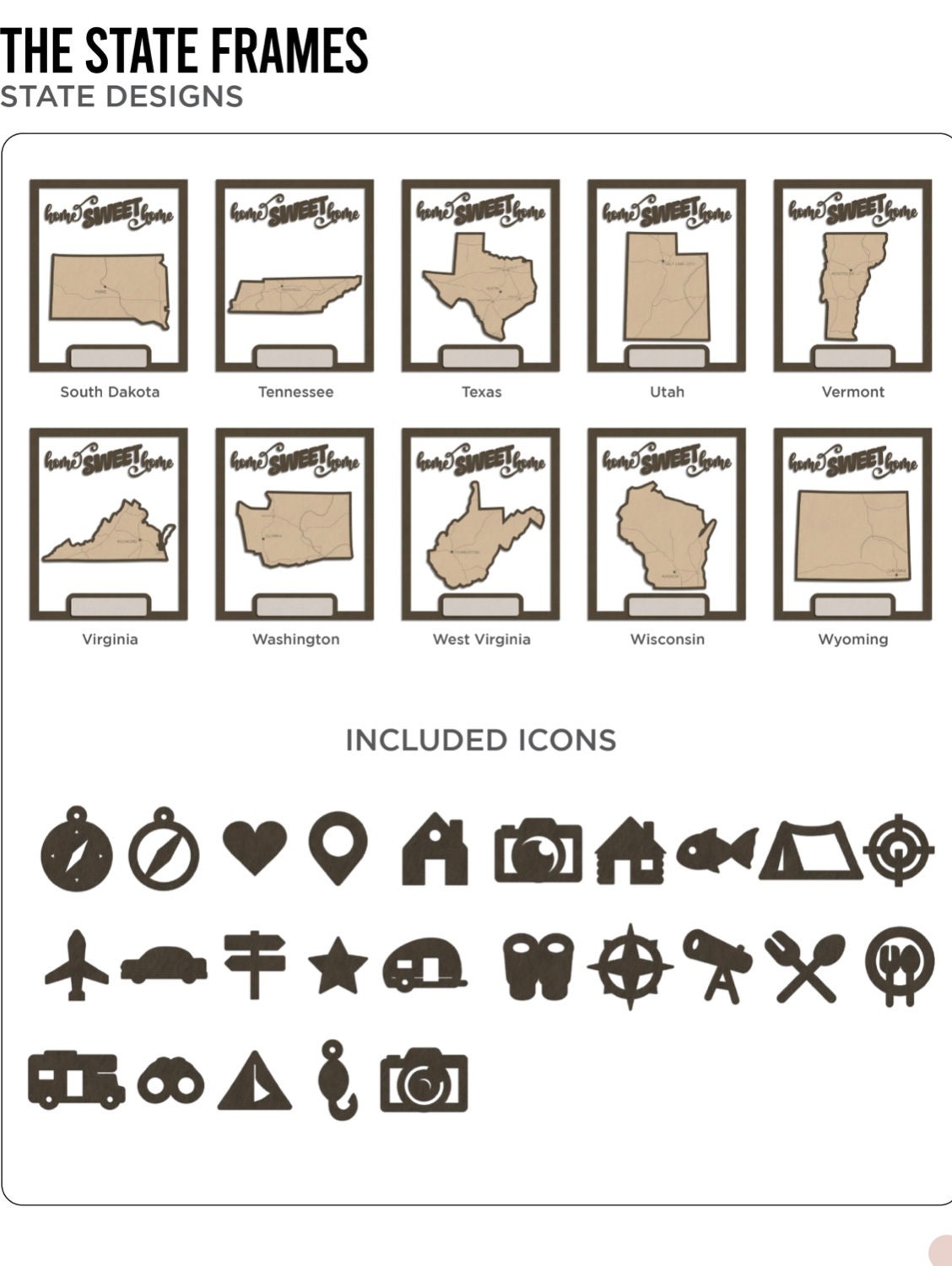 State Picture Frame/my State Frame/housewarming Gift/new Home - Etsy