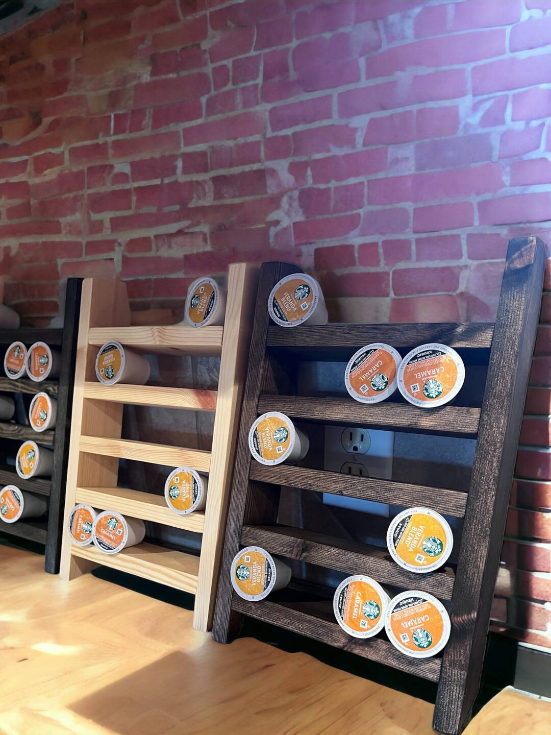 Farmhouse Wood Kcup Holder Coffee Pod Ladder Holds 20 Cups - Etsy