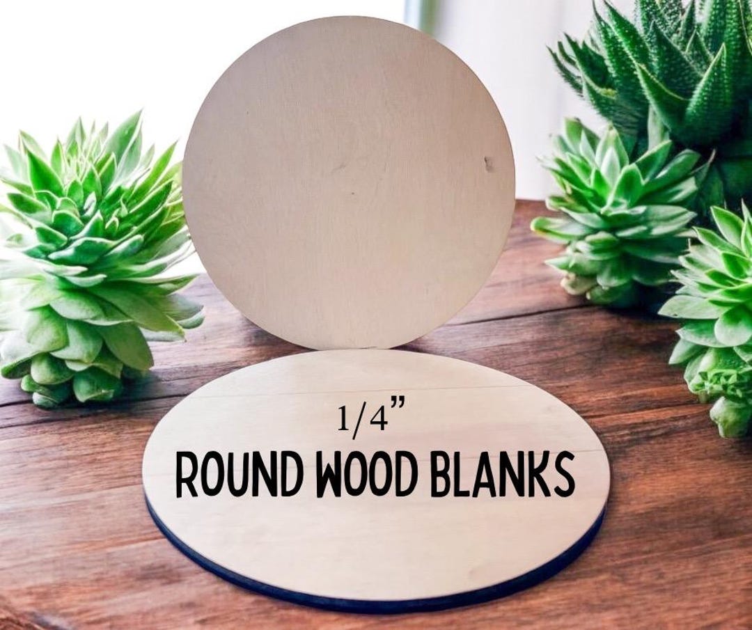 Round Wood Blanks Door Hanger Blanks DIY Round Door Decor Blank Wood ...