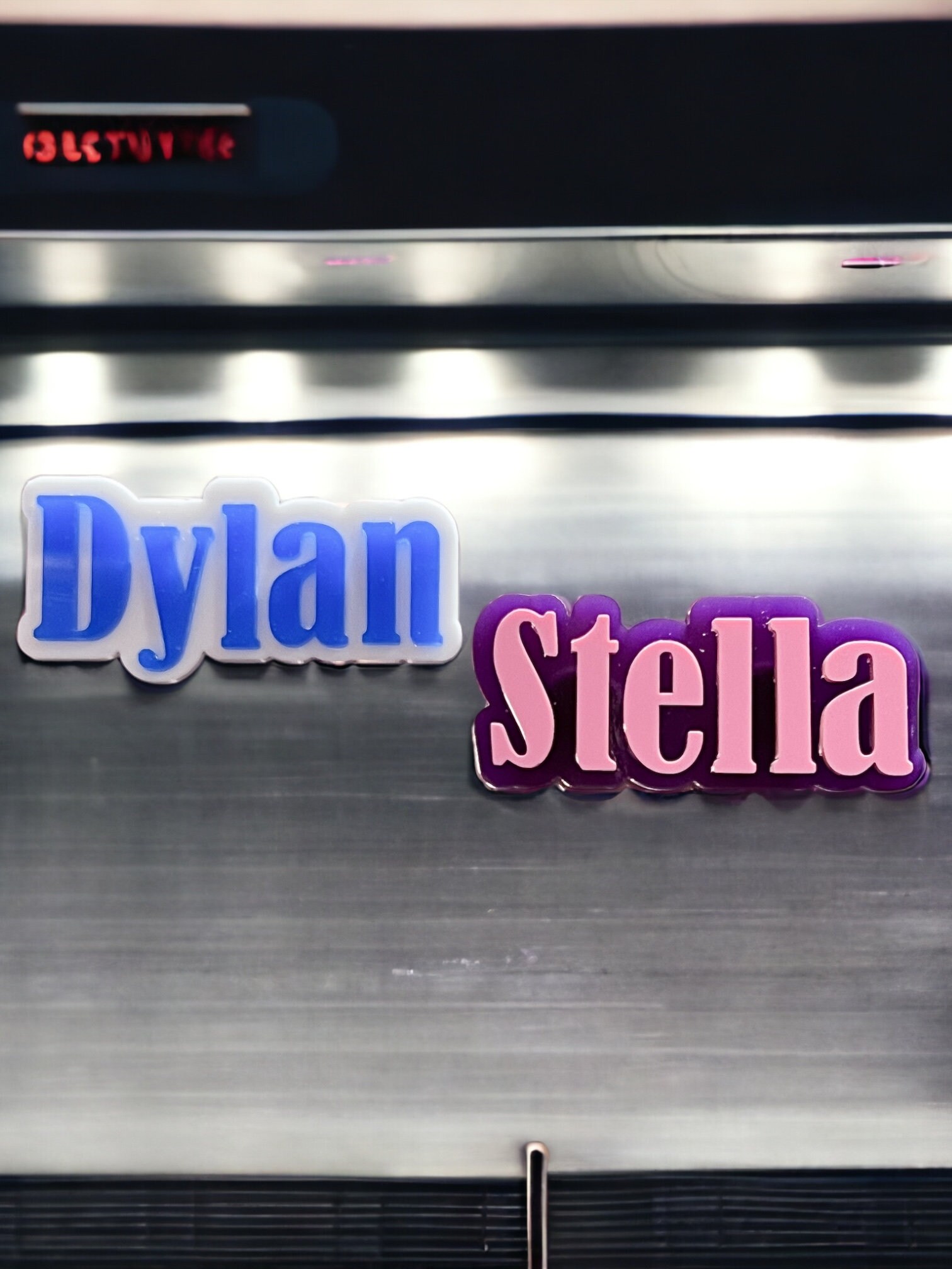3D Acrylic Name Magnets, Personalized Name Magnets, Name Magnet, Fridge ...