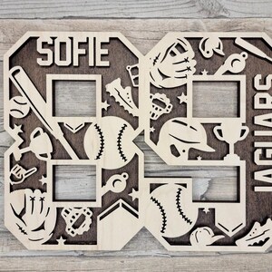 Custom Senior Athlete Number, Custom Sport Letter, Personalized Sports ...