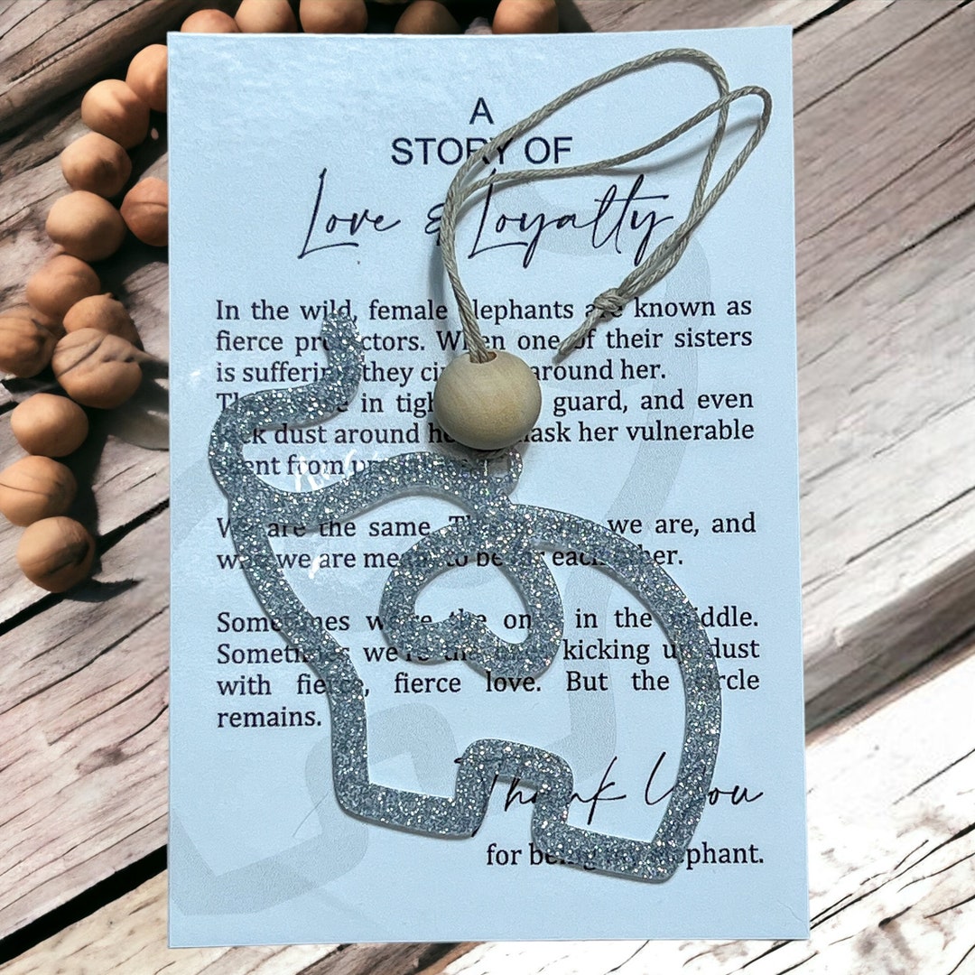 Unbreakable Bond of Sisterhood Elephant Ornament Friendship Gift ...