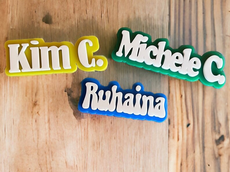 3D Acrylic Name Magnets, Personalized Name Magnets, Name Magnet, Fridge ...