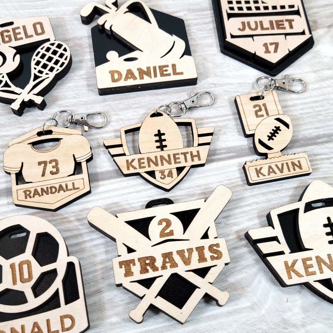 Customized Sports Tag Teen Athlete Sports Bag Tag Sports Team Spirit ...