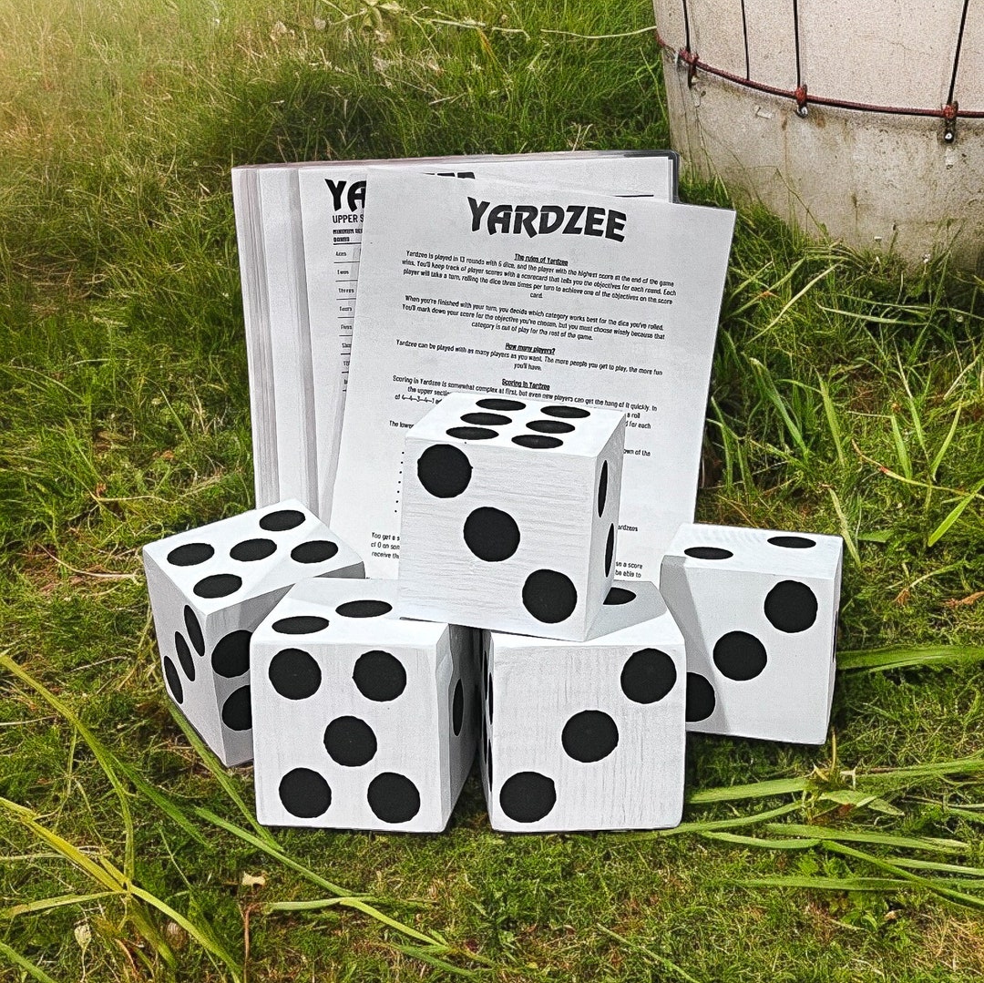 Outdoor Game Night, Large Dice Game Set, Family Backyard Games, Party ...