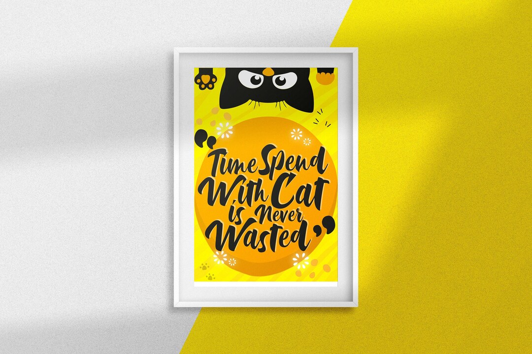 CAT POSTER QUOTE - Etsy