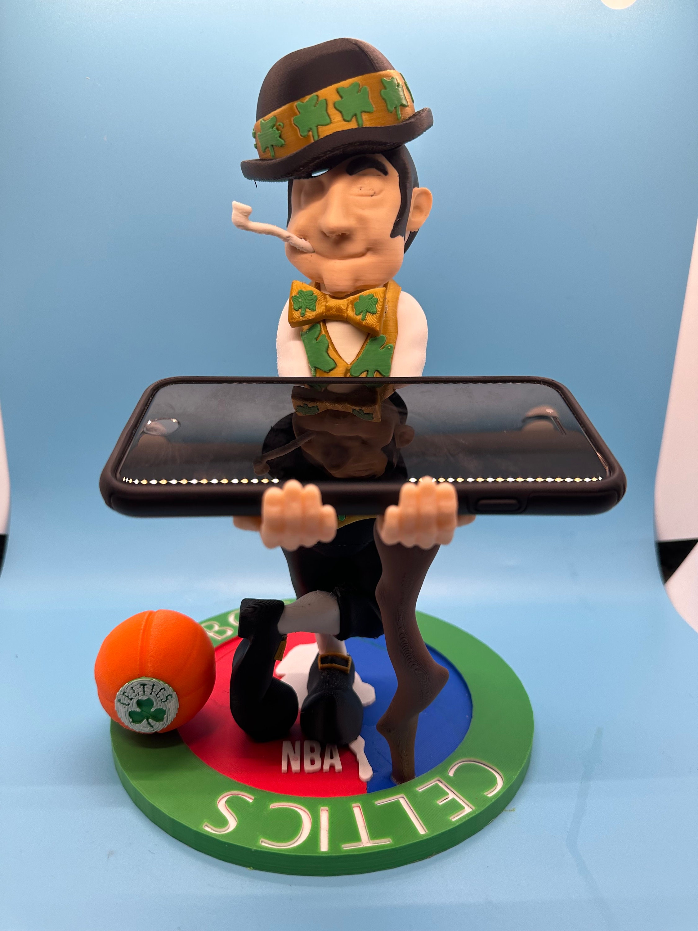 Lucky Boston Celtics Mascot Custom Painted Plastic Ps4/5 Gamepad Phone ...