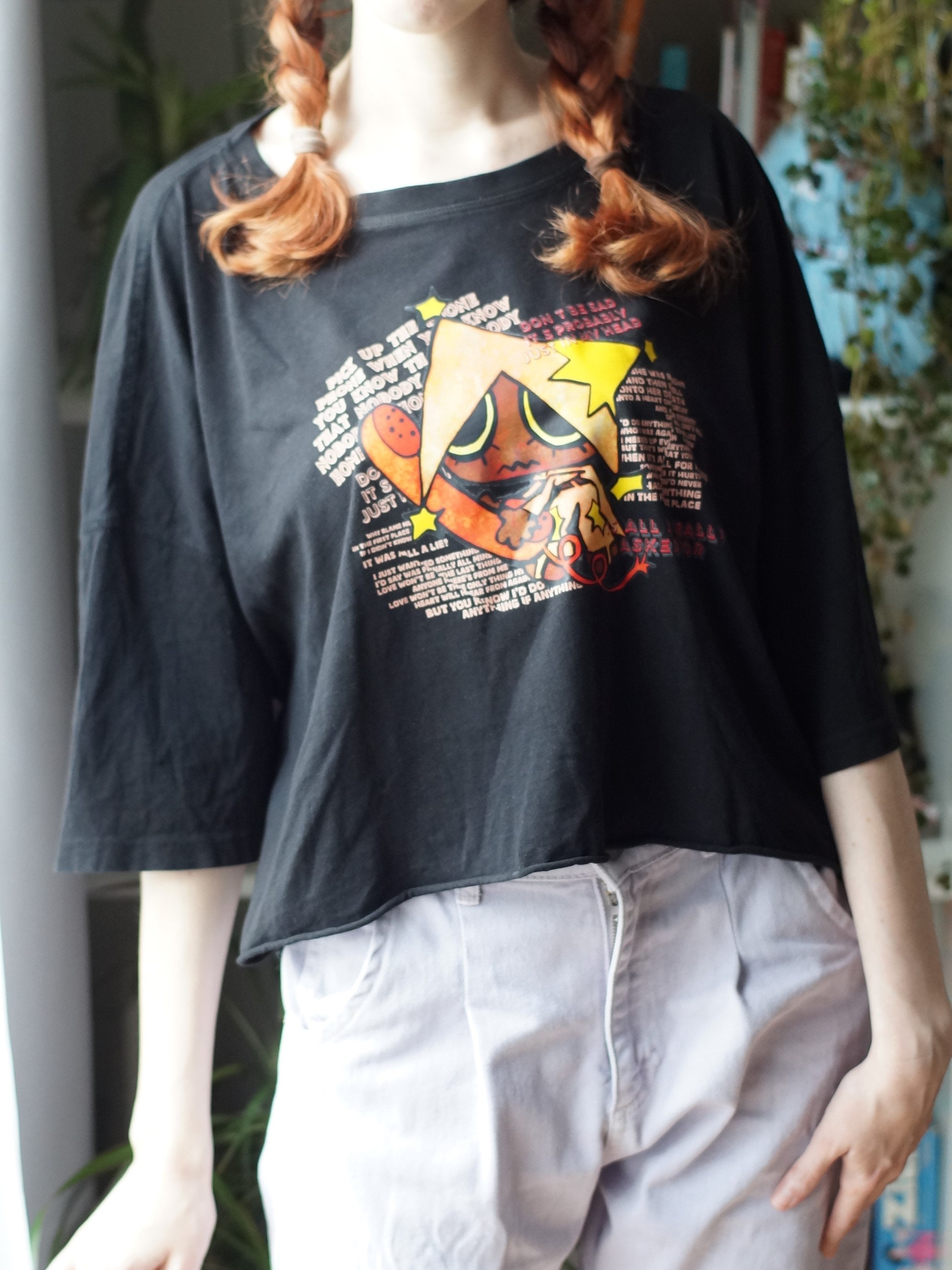 Original Print Collab Long Sleeve Tees Top - Etsy