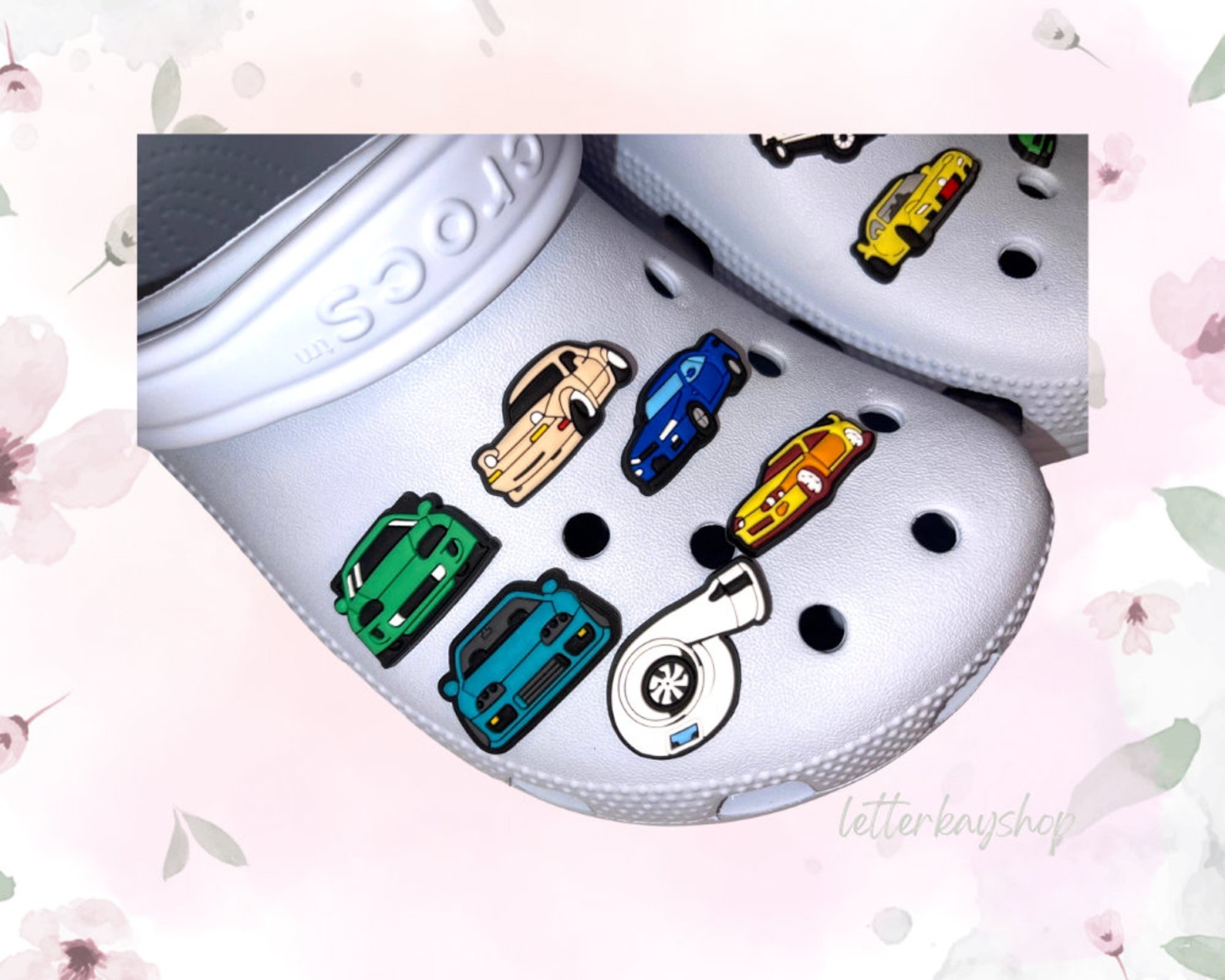 Cars Shoe Charms Crocs Car Enthusiasts JDM Tofu Car NSX Supra Mustang ...