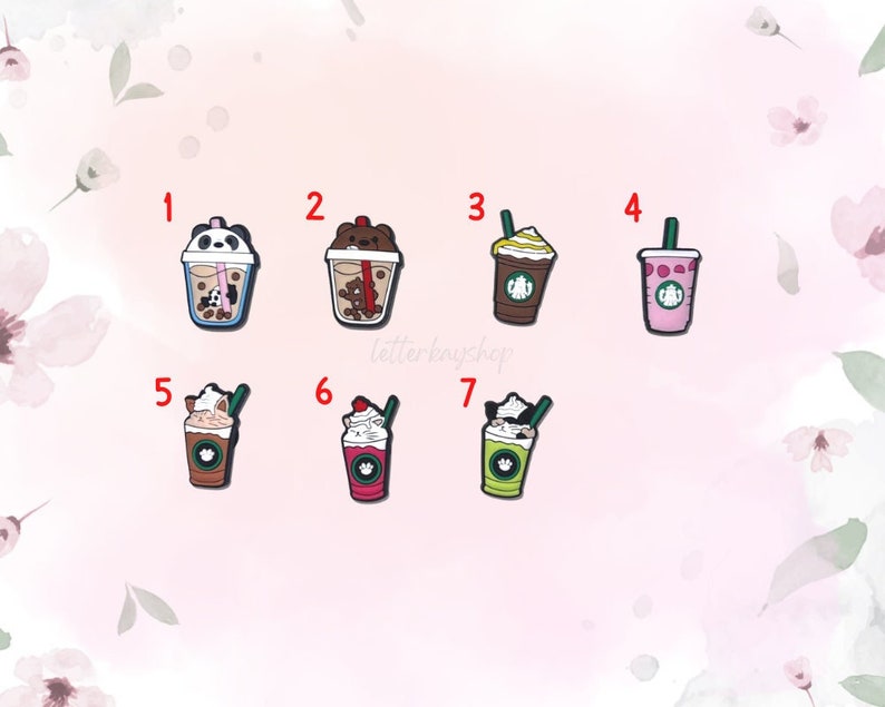 Shoe Charms | Starbucks | Boba Milk Tea | Drinks | Coffee Lover ...