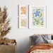 Flowers Gallery Set of 6 Poster, Floral Home Decoration, Abstract ...