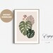 Monstera Wall Art Printable Poster, Modern Boho Wall Decor Print ...