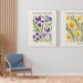 Flowers Gallery Set of 6 Poster, Floral Home Decoration, Abstract ...
