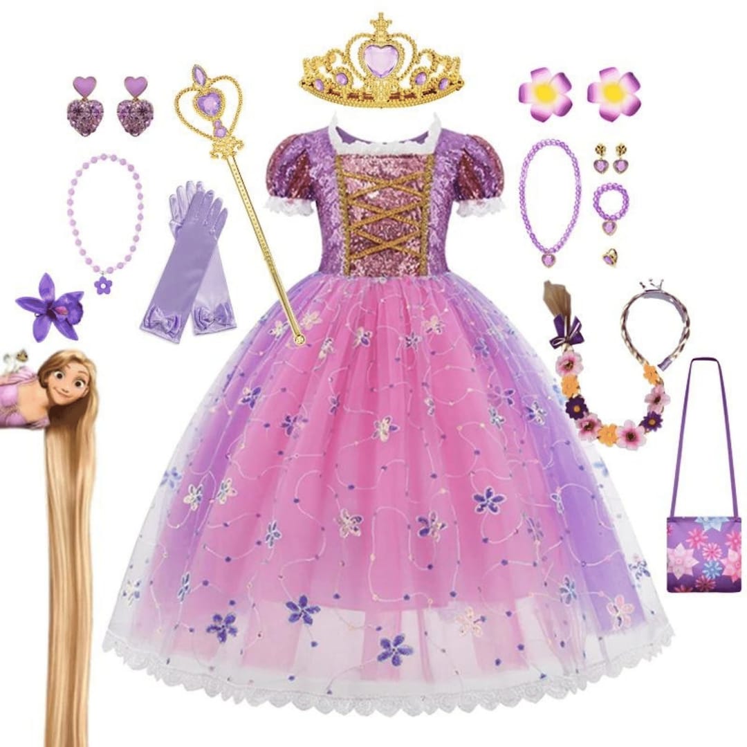 Rapunzel Costume Disney Princess Costume Dress up Purple Dress - Etsy ...