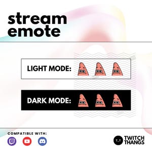 Stunned Patrick Star Twitch Emote, Spongebob Emote - Etsy