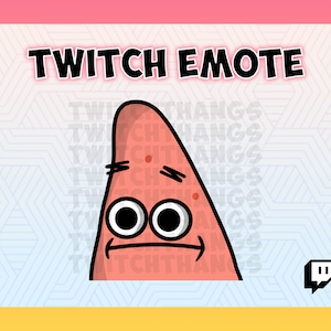 Stunned Patrick Star Twitch Emote, Spongebob Emote - Etsy