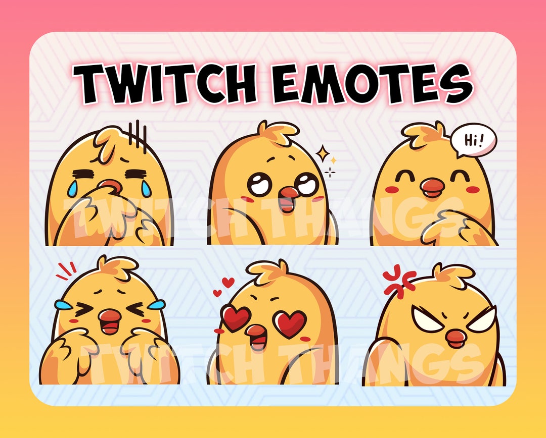 Chicken Twitch Emote, Meme Emote - Etsy