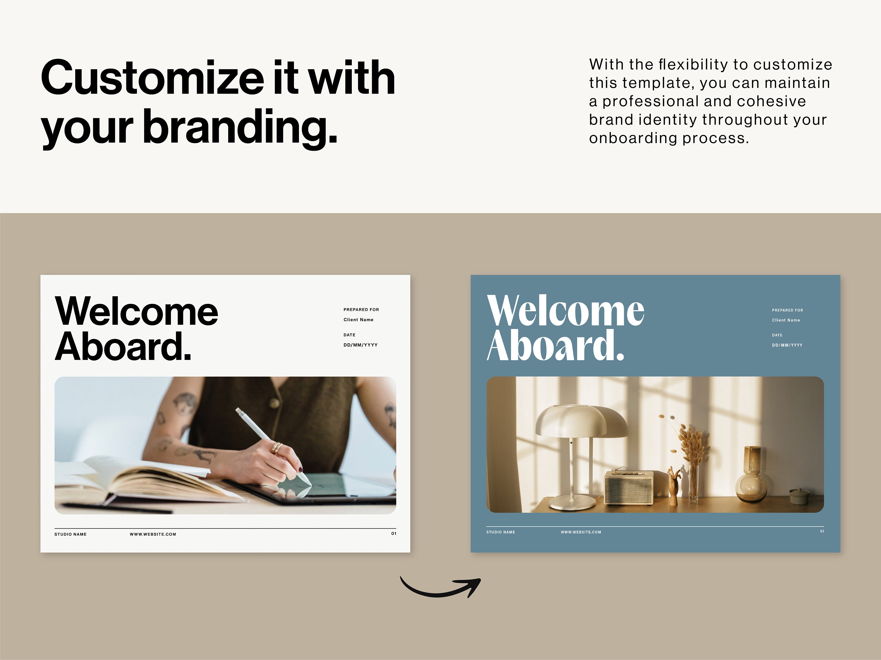 Client Welcome Guide Template: Graphic Designer Onboarding (canva ...