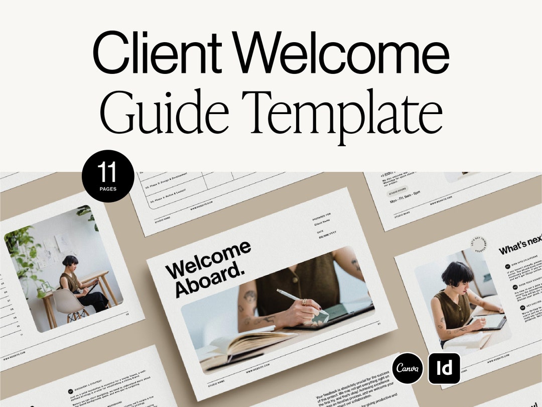 Client Welcome Guide Template: Graphic Designer Onboarding (canva ...
