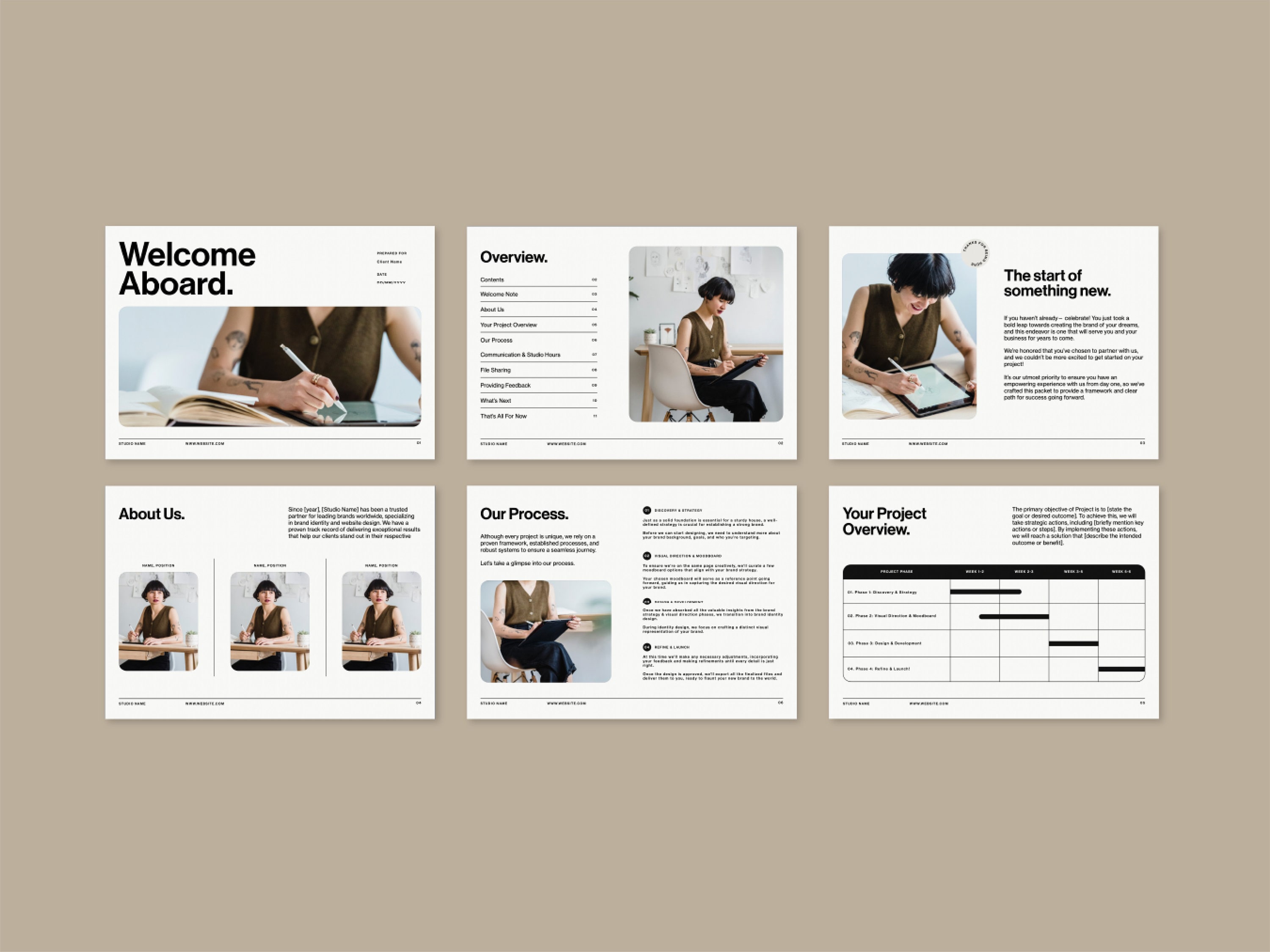 Client Welcome Guide Template: Graphic Designer Onboarding (canva ...