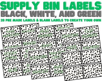 Editable Supply Bin Labels Classroom Supplies Rainbow Sprinkles - Etsy