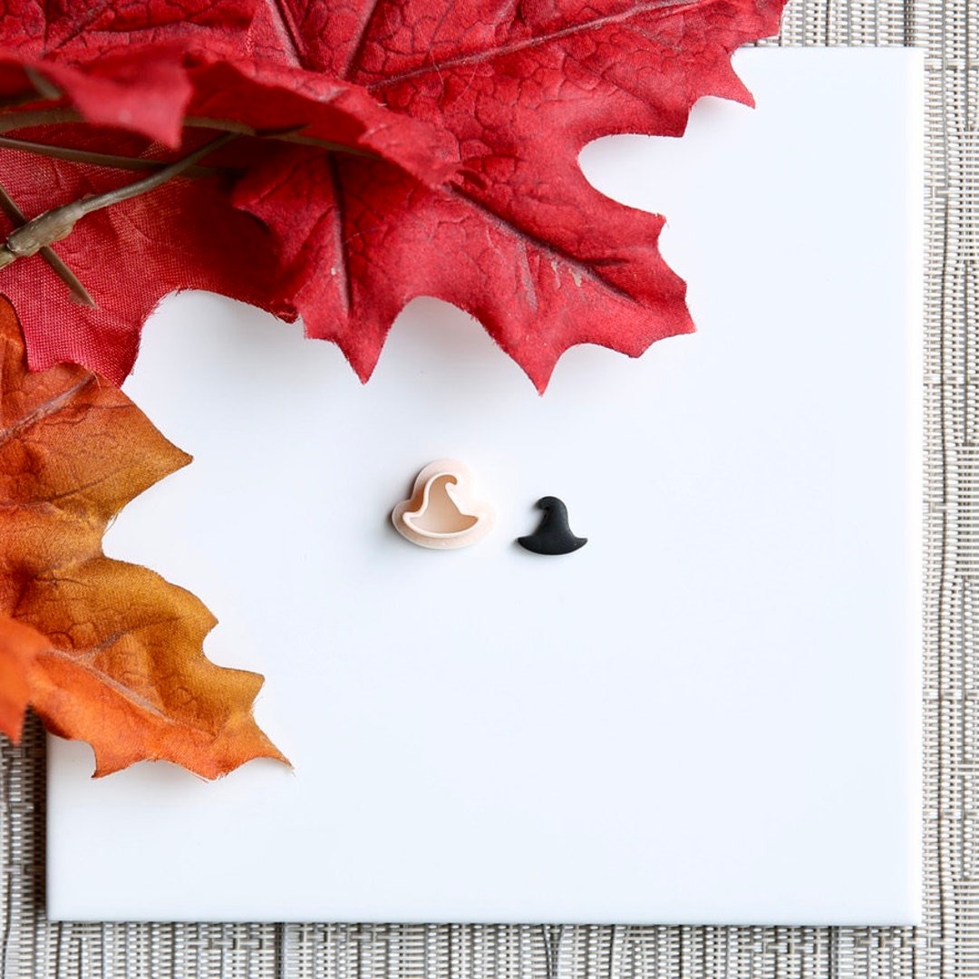 Witch Hat Mini Clay Cutter studs Fall Polymer Clay Cutter - Etsy