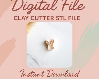 Easter Bunny Clay Cutter | Rabbit Clay Cutter | Spring Clay Cutter ...