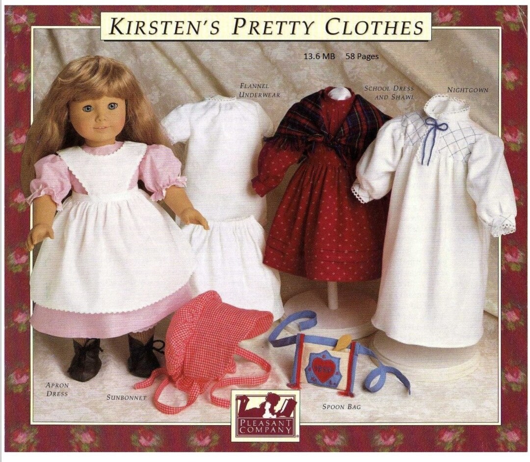 Instant Download! Vintage Sewing Patterns for 18" Doll - Kristen's ...