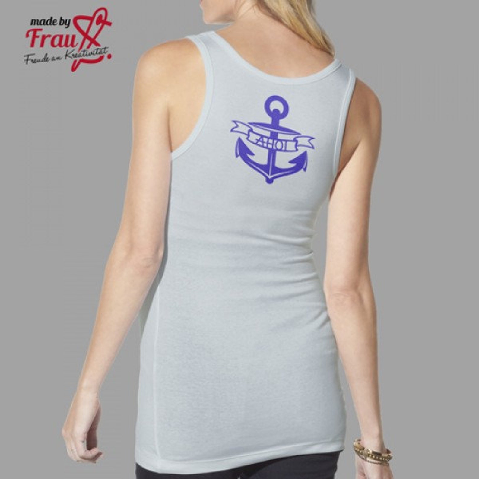 Plotter File Anchor With the Lettering ahoi Maritime svg Png Dxf Maritime Sayings Plot Lettering ...