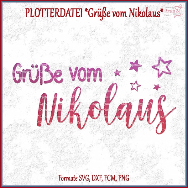 Plotterdatei nikolaus - Etsy.de