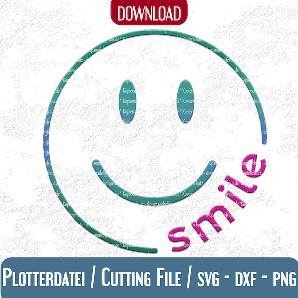 Plotterdatei smiley - Etsy.de