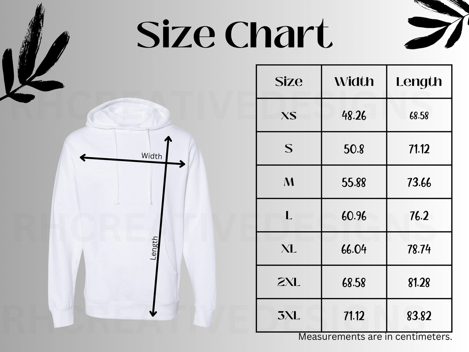 Ss4500 Size Chart - T Shirt Mockup - Digital Download - Ss4500 - 4500 ...