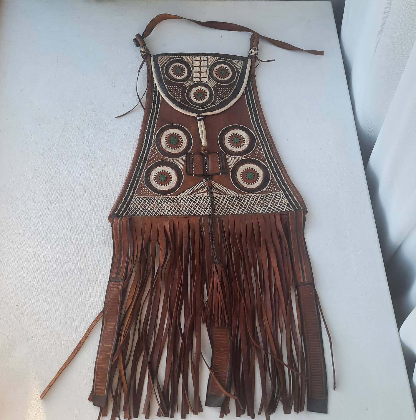 Handcrafted African Tuareg Leather Camel Eye Desert Bag Handbag Berber ...