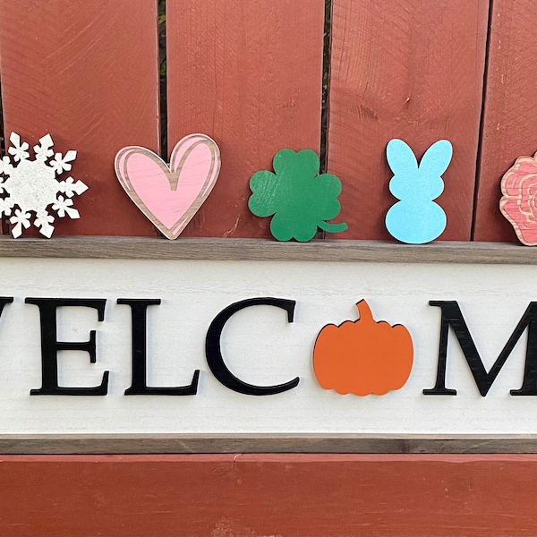 Interchangeable Welcome Sign - Etsy