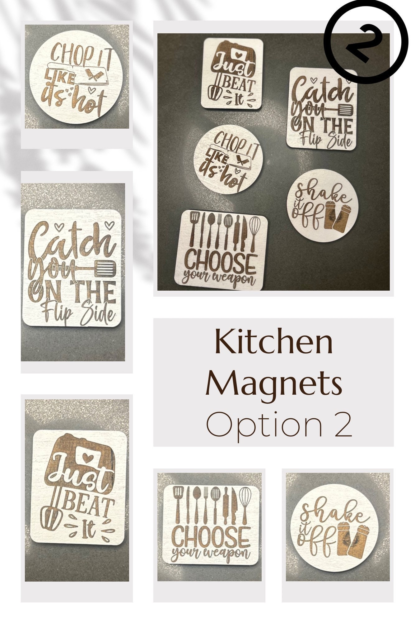 Kitchen Themed Wood Magnets Funny Magnets Kitchen Magnets - Etsy