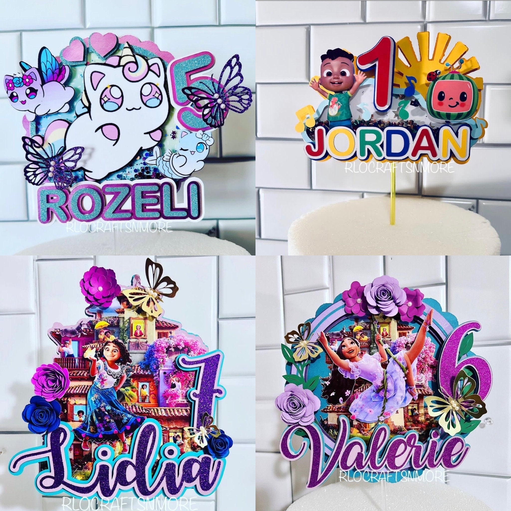 Personalized Cake Toppers - Etsy