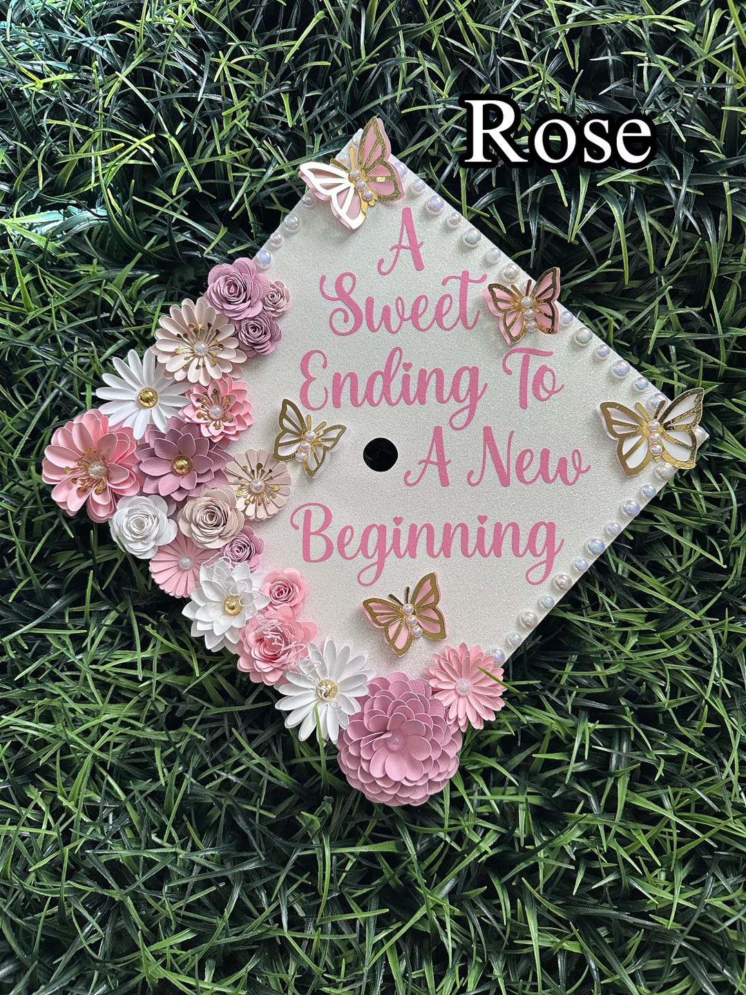 Pink Graduation Cap Topper - Etsy