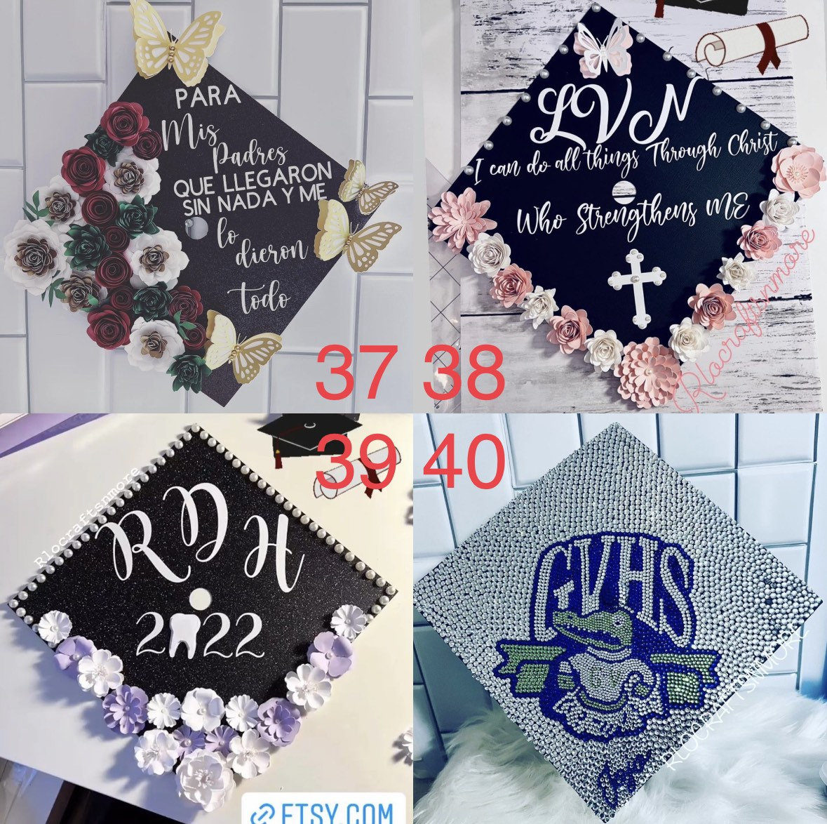 Graduation Cap Toppers - Etsy