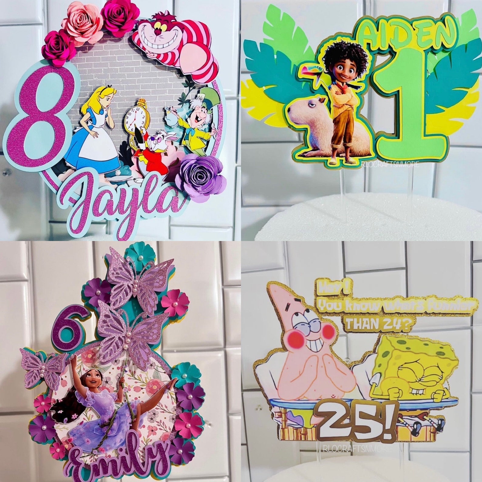 Personalized Cake Toppers - Etsy