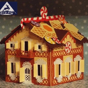 SVG and Studio Files to Build a 3D Paper Gingrebread House: Ginger E ...