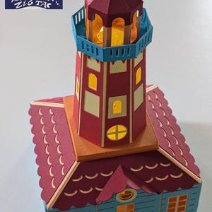 3D Svg , Pdf and Studio Files Octagon Lighthouse - Etsy