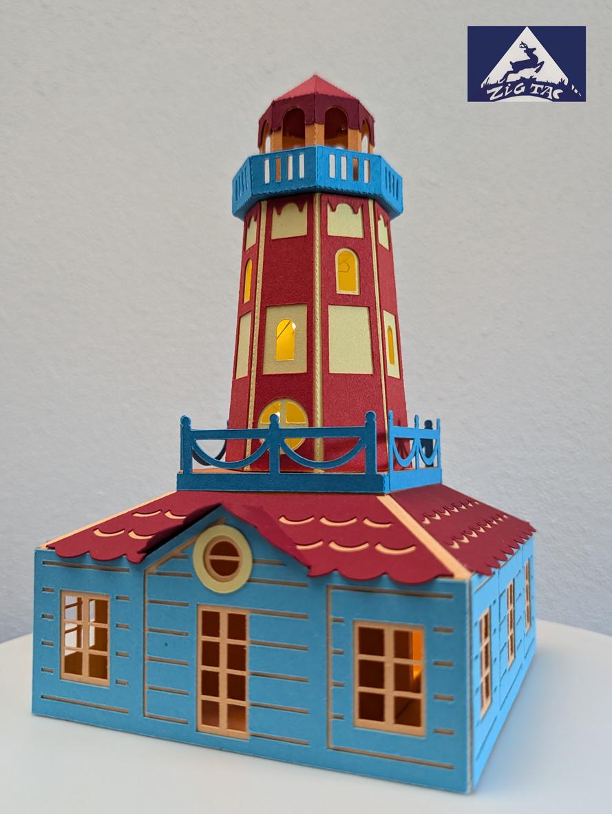 3D Svg , Pdf and Studio Files Octagon Lighthouse - Etsy