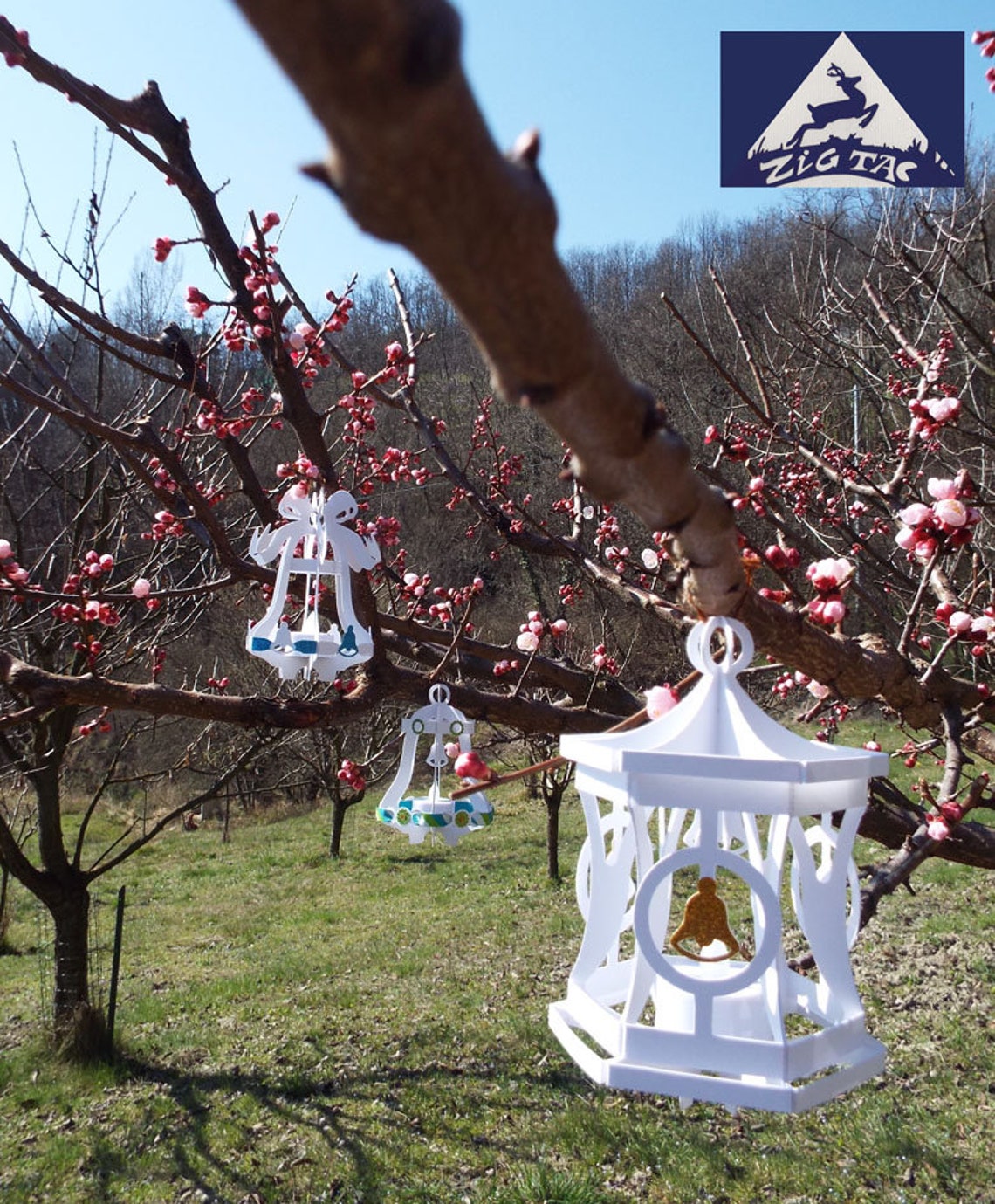 3D SVG and Studio File Lantern Charming Bells a Decor for | Etsy