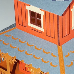 3D Svg, PDF and Studio File Three Small Cozy Houses Lanterns - Etsy