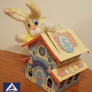 3D Svg and Studio File easter Bunny House and Garden - Etsy Canada
