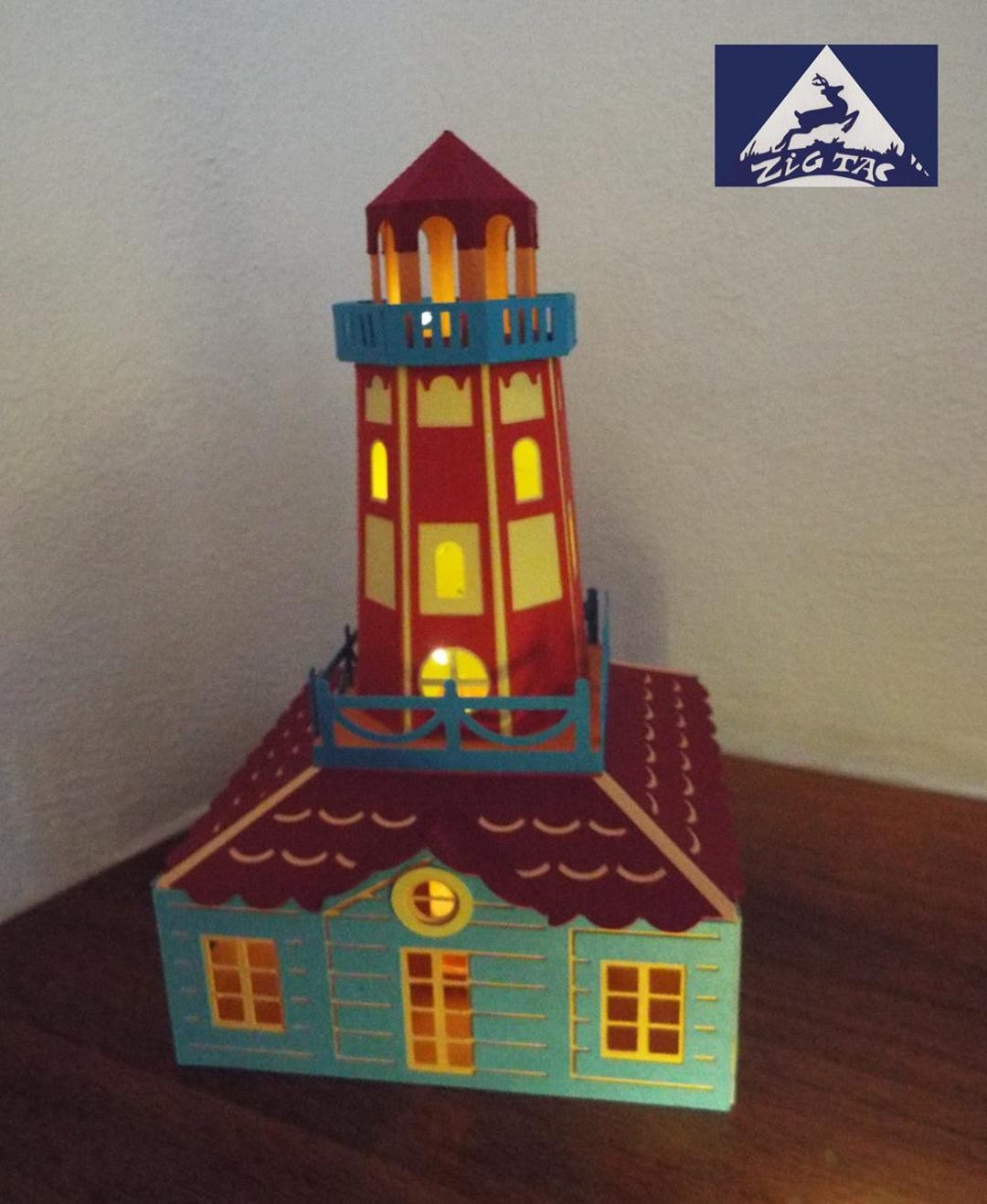 3D Svg , Pdf and Studio Files Octagon Lighthouse - Etsy