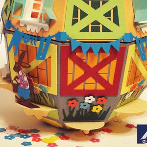 3D SVG an Egg House for the Easter Bunny, a Lantern and Sweets ...