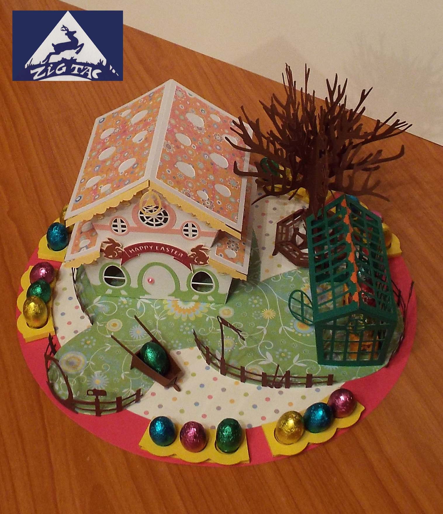 3D Svg and Studio File "easter Bunny House and Garden" - Etsy