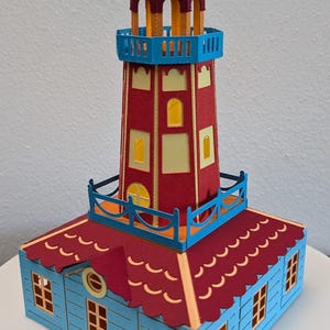 3D Svg , Pdf and Studio Files Octagon Lighthouse - Etsy