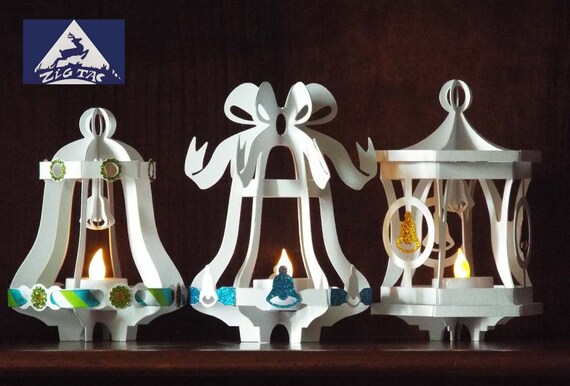 3D SVG and Studio File Lantern Charming Bells a Decor for | Etsy
